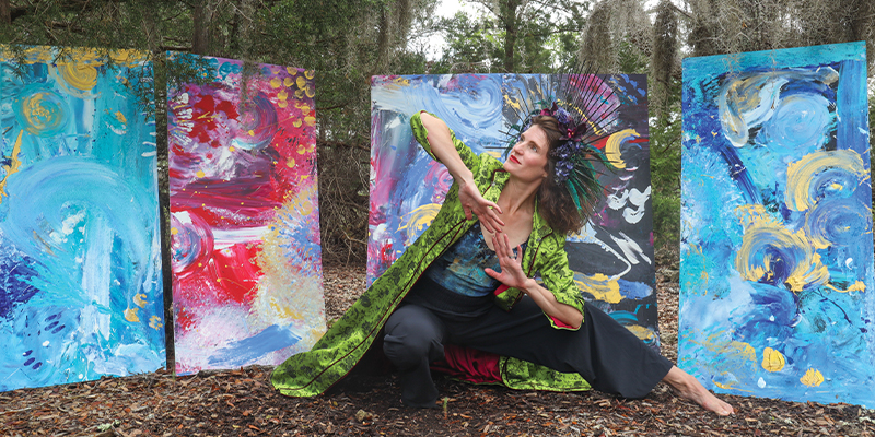 Performance artist Kate March uses dance and paint to put a spotlight ...