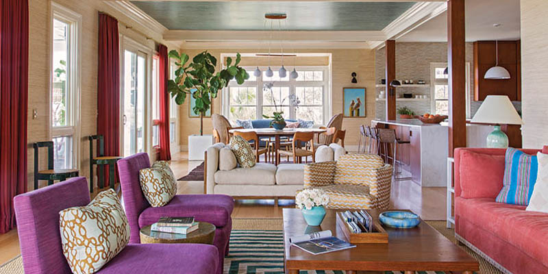 Living in Color: How one couple stepped out of their off-white comfort ...